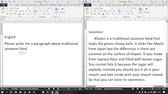 Translate from english to javanese, i can also write in javanese ...
