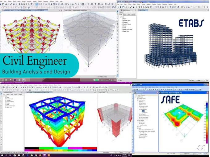 Do structural analysis,design and modelling with staad pro, etabs and sap2000 by Muzamilsaeed1 ...