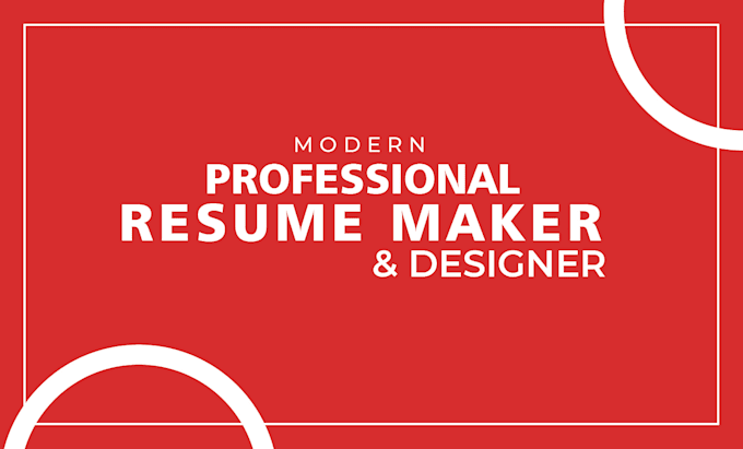 Design professional modern resume maker cv by Hina_javed | Fiverr