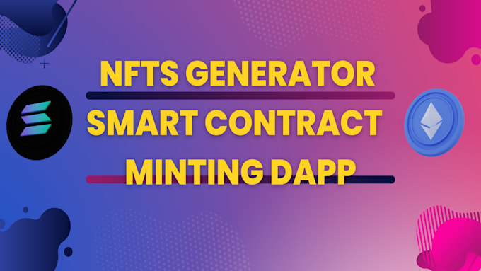 Generate nft, deploy smart contract, design minting page by Anaselgh ... Generate nft, deploy smart contract, design minting page by Anaselgh ...