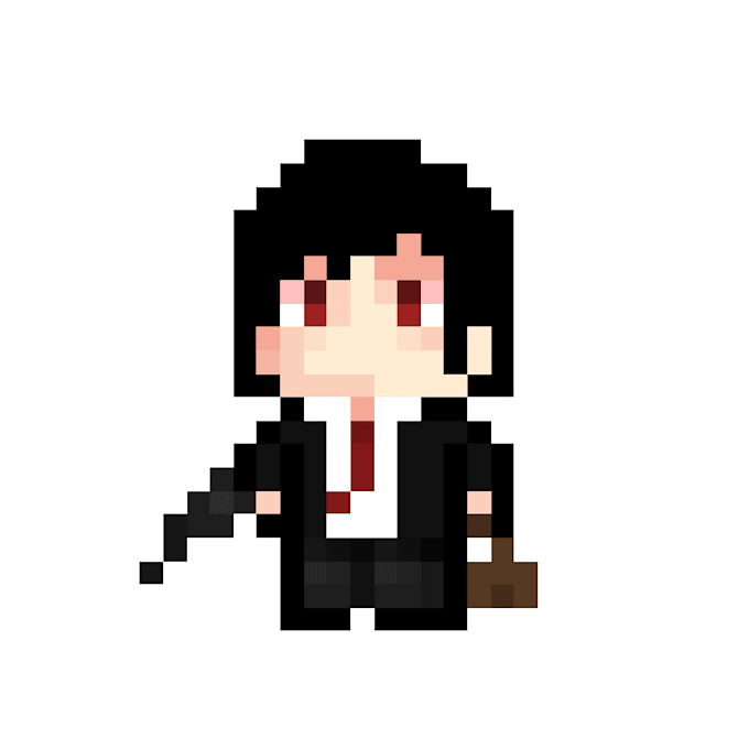 Make a pixel art inspired by your minecraft character by Djinger | Fiverr