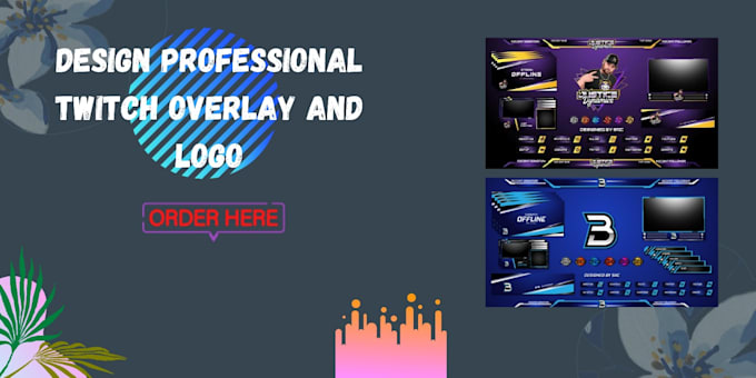 Design professional twitch overlay and logo by Laylalaylah | Fiverr