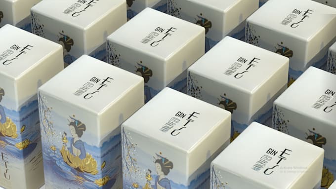 Do amazing 3d animated mock up, packaging label for you by Rzvalianto ...