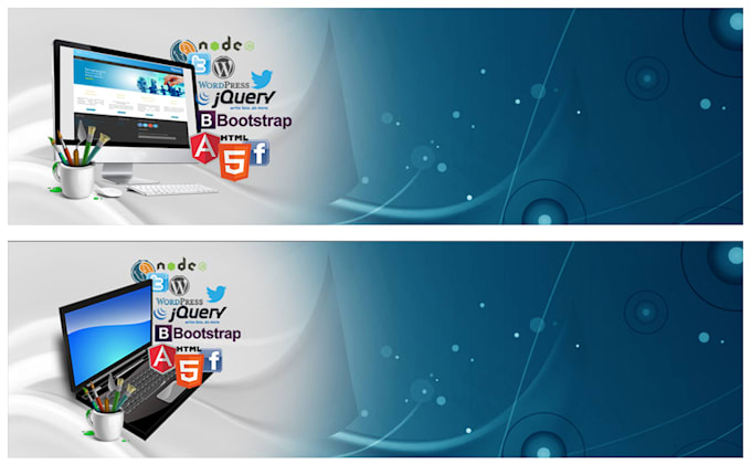 Design you a custom website header in photoshop by Nitinnehete | Fiverr