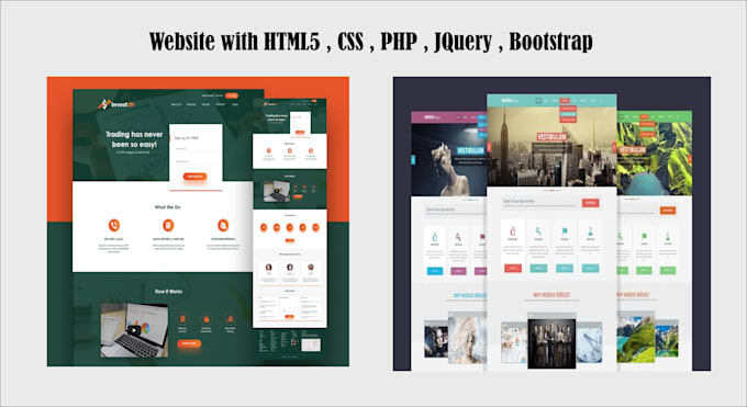 Design a custom website using bootstrap and material ui for you by ...