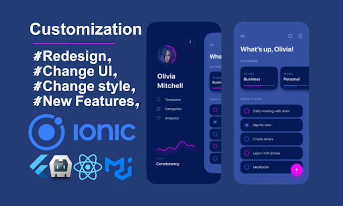 Customize your existing mobile app by Abkorim | Fiverr