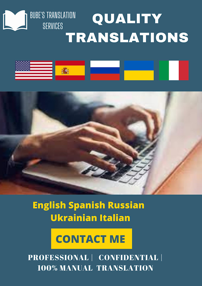 Manually translate your italian, russian, spanish, ukrainian and ...