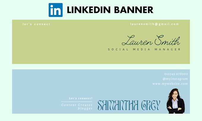 Create a modern and professional linkedin banner by Rosie129 | Fiverr