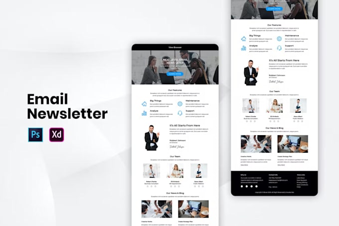 Create attractive and eye catching email newsletter by Best_ig | Fiverr