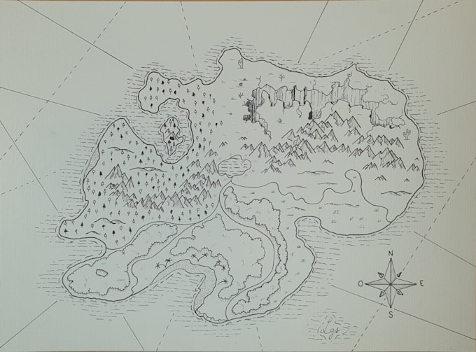 Draw fictionals maps for you by Lagrossesande | Fiverr