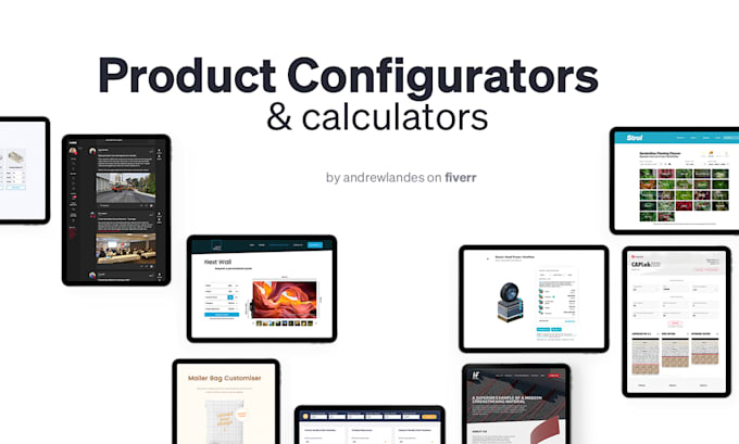Build a product configurator for your website by Andrewlandes | Fiverr