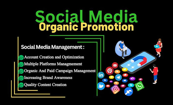 Do organic social media promotion by Shujan22 | Fiverr