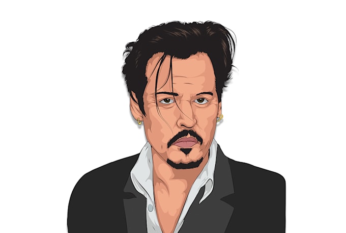 Create a detailed vector art portrait by Widemarker | Fiverr