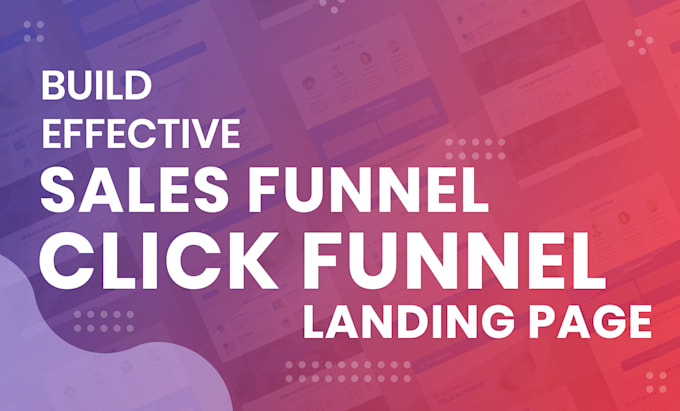Design clickfunnels landing page, clickfunnels sales funnel in ...