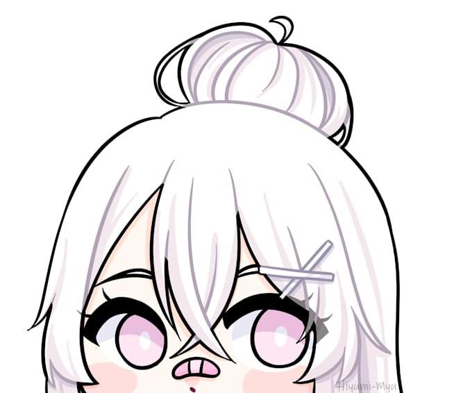 Draw anime peeker icons by Hiyumimyu | Fiverr