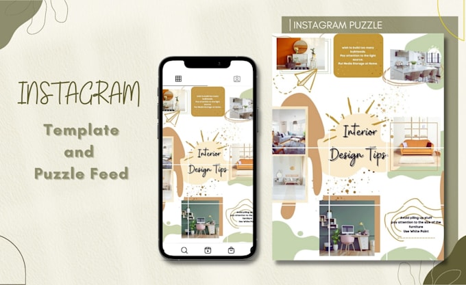 Design editable awesome instagram puzzle feed with canva by Aditya1220 ...