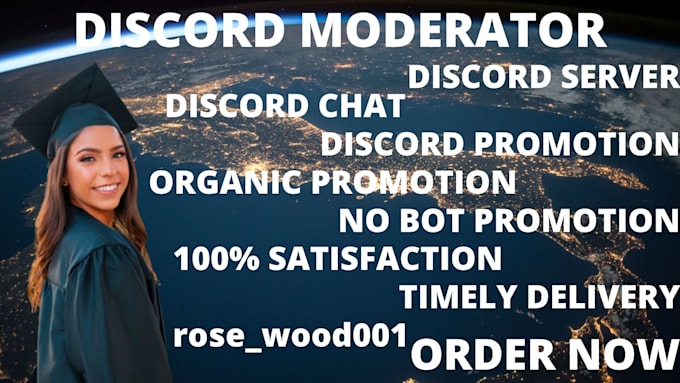 Be nft discord server moderator, manager, admin, mod by Rose_wood001 ...