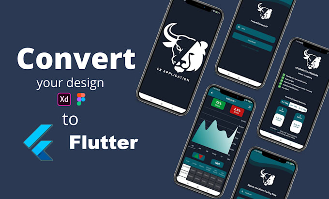 Convert xd, figma, to responsive flutter mobile app by Siliconravens | Fiverr