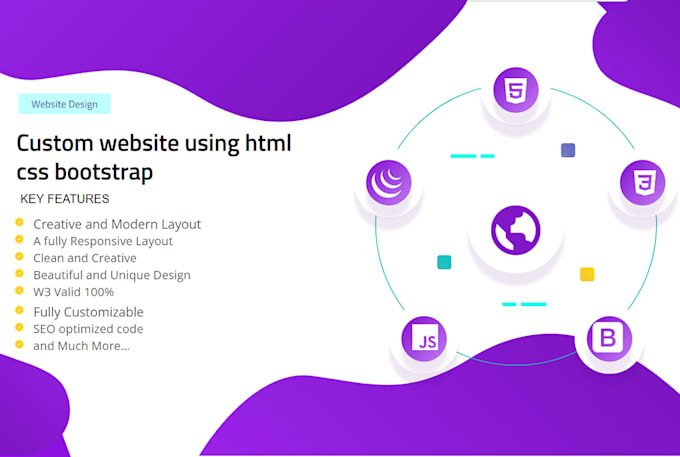 Create responsive custom website using html css bootstrap by ... Create responsive custom website using html css bootstrap by ...