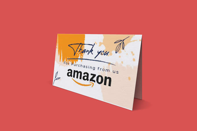 Design an amazon thank you card, product insert and postcard by Madiha ...