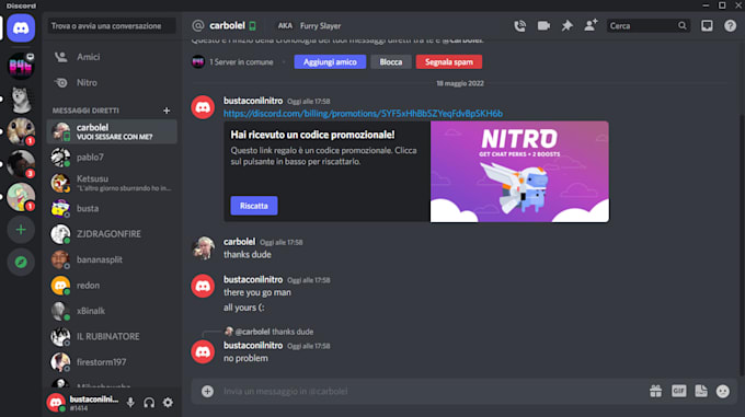 Give you 3 months of discord nitro for just five dollars by ...