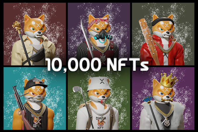 Design original 2d or 3d characters for 10,000 nft collection by ...
