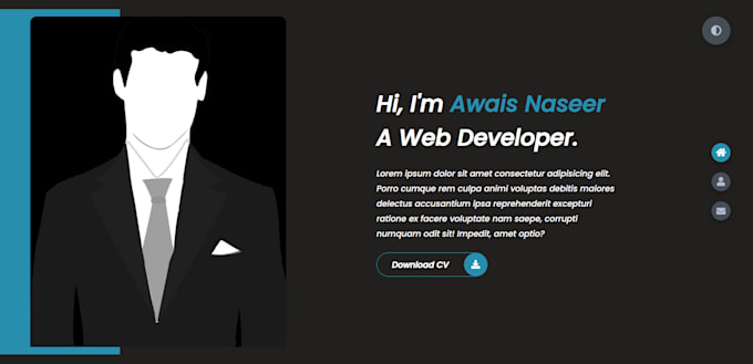 Design portfolio business website using html css js bootstrap by Awais ...