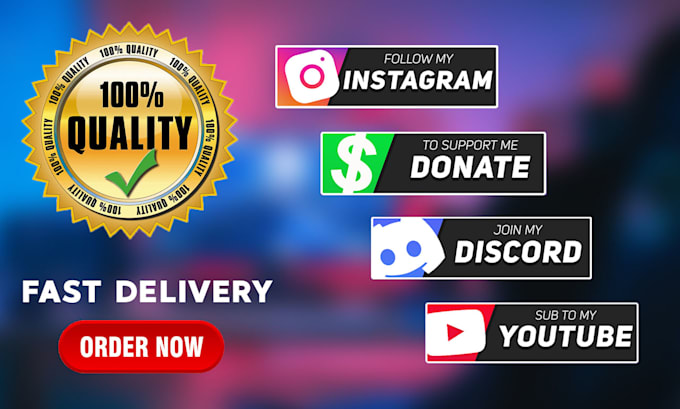 Design 6 amazing twitch header and graphics panel by Asad_ali_studio ...