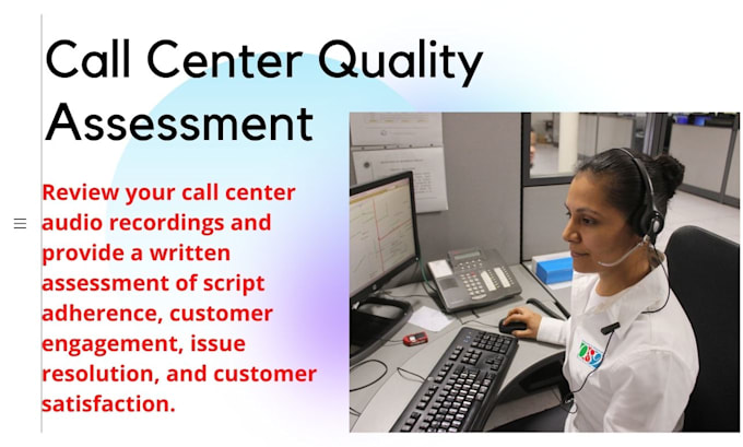 Audit your call center customer engagement quality by Chipperq | Fiverr