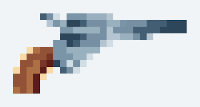 Create a pixel art firearm for you by Masonmirabile | Fiverr