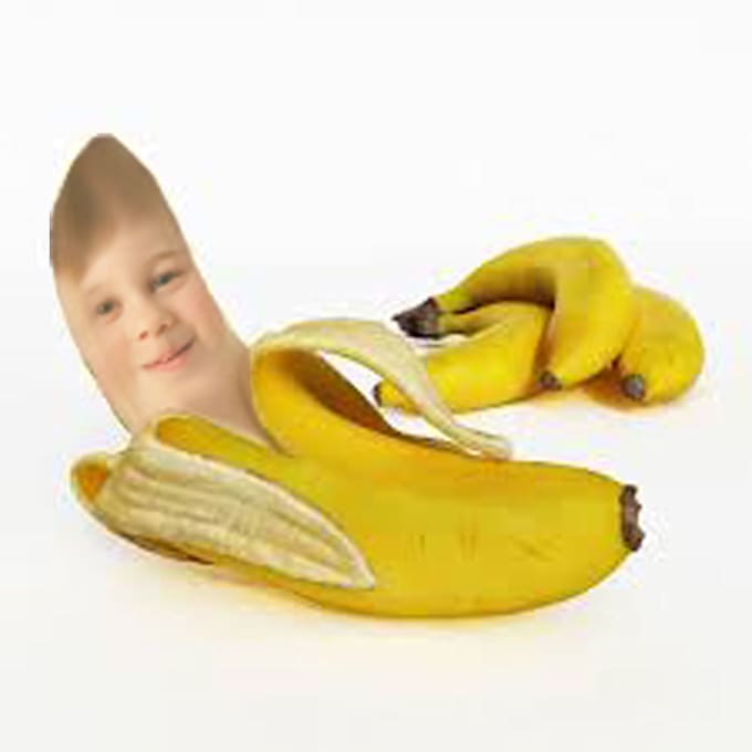 Funny Face On Banana