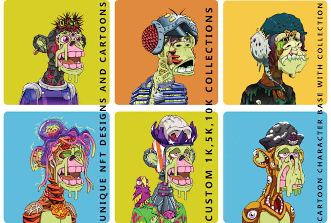 Do professional nft art cartoon collection by Hamnabintenoman | Fiverr