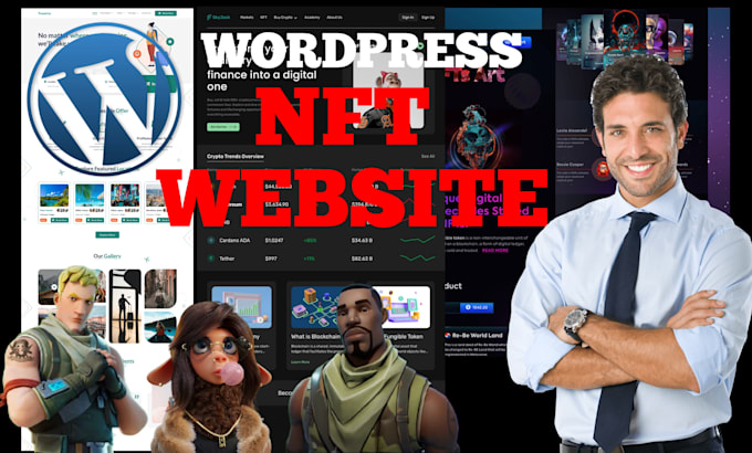 Design nft landing page website in wordpress, webflow, wix by Solomonpro1 | Fiverr