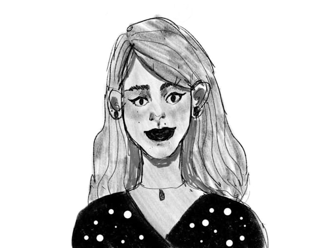 Draw a portrait up to chest in my own style by Justmorkovka | Fiverr