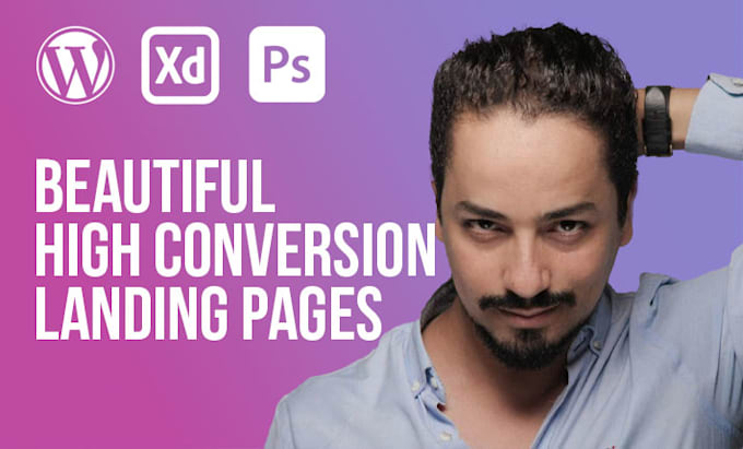 Design a modern high conversion landing page by Ymeskaoui | Fiverr