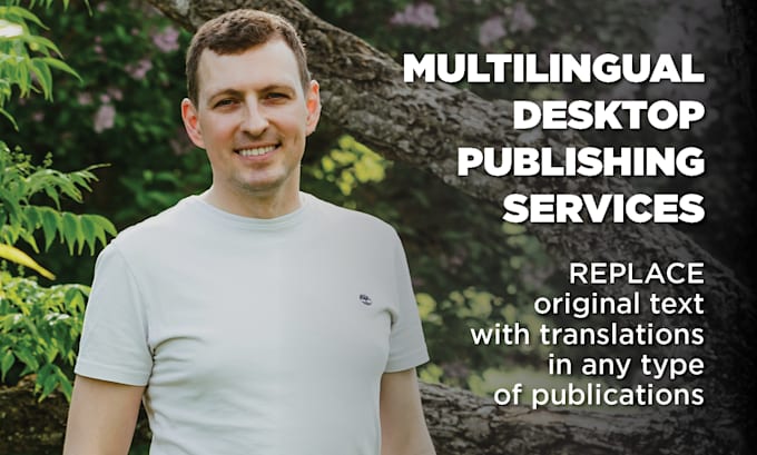 Do multilingual dtp desktop publishing services by Gizmart | Fiverr