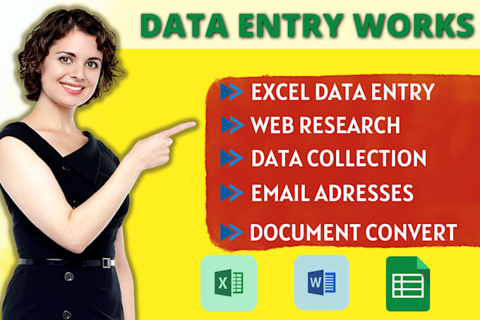 Do excel data entry, web research and email address extract by Faady_fi ...