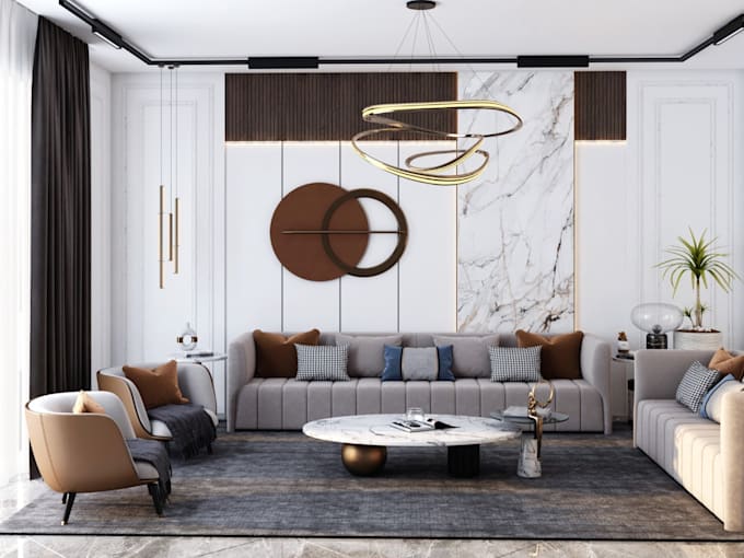 Create beautiful 3d for your interior designer project by Yussefashour ...