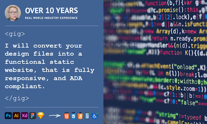 Convert your designs into html, css, and javascript by Thejessicafelts ...