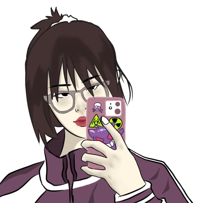 Draw awesome cartoon portrait of you for profile pitcure by Mykinnn ...