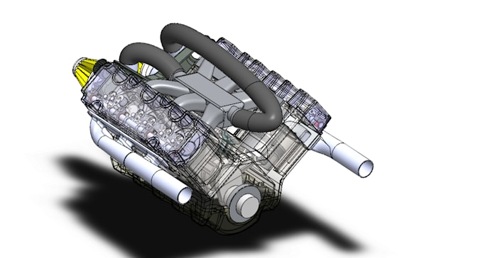 Do 3d modeling of 6 cylinder engine on solidworks by Ahmarkhan18 | Fiverr