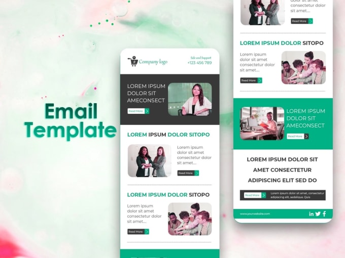 Create custom responsive email template in html by Devmdad | Fiverr
