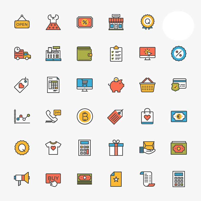 Design stylish luxury web icons by Official_pdf | Fiverr