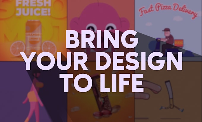 Make a professional gif animation for you by Azedinehiri | Fiverr