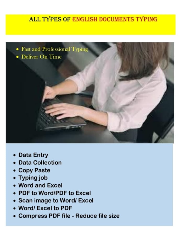 Do professional typing of english documents by Malki1029 | Fiverr