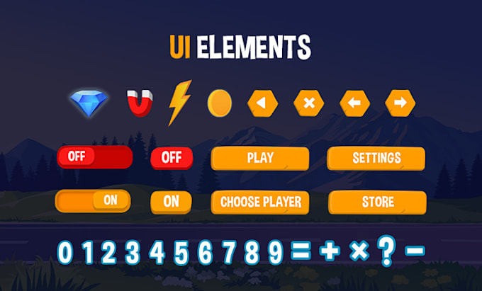 Make creative game ui design by Fatimaworkspace | Fiverr