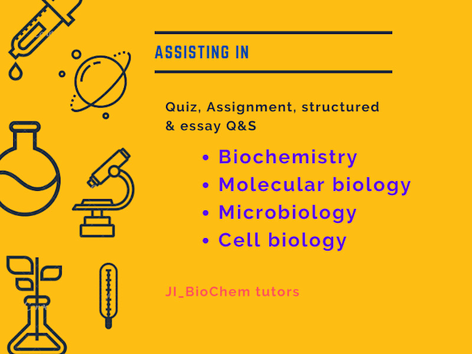 Assist in molecular biology and biochemistry problem solving by Ji ...