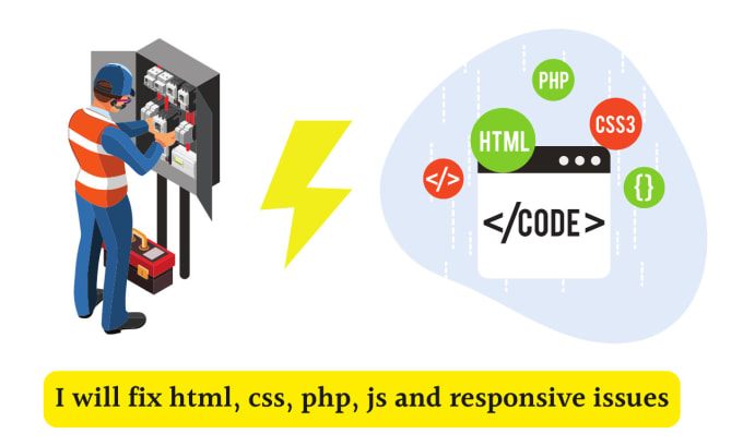 Fix html, css, php, js and responsive issues by Vipul_1234 | Fiverr