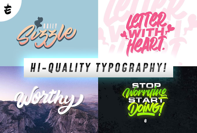 Craft amazing lettering or typographic logo by Eroniuum | Fiverr