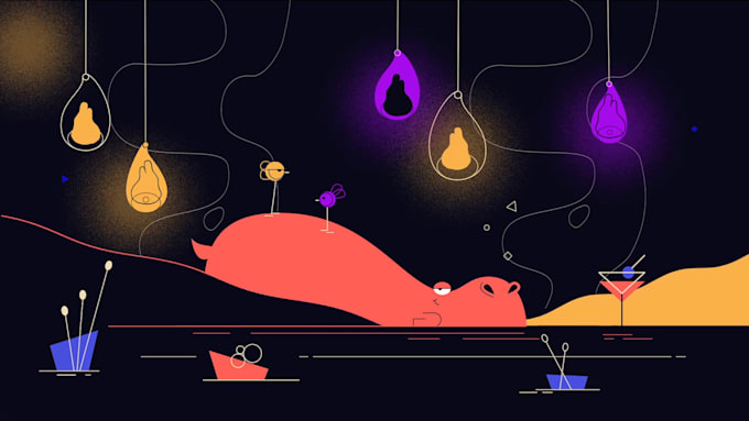 Make flat animated gifs and motion graphics videos by Taimanh | Fiverr